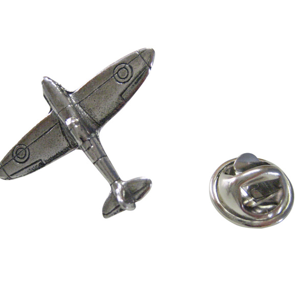 Kiola Designs | Accessories | Pewter Spitfire Plane Lapel Pin | Poshmark